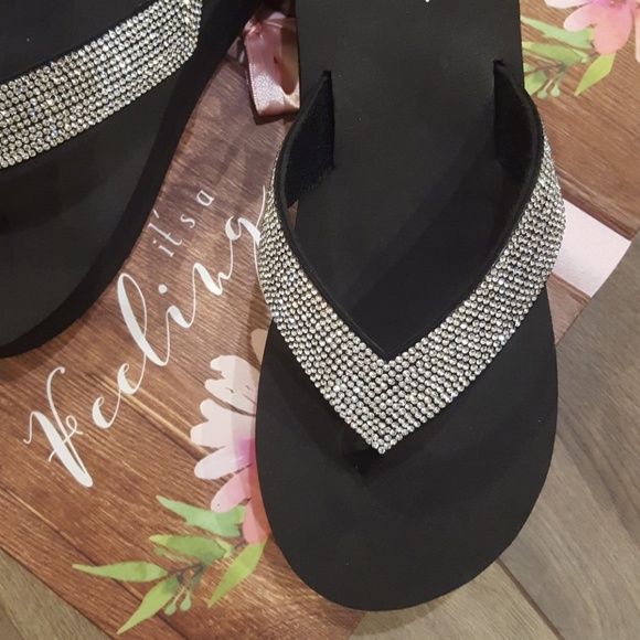 Shoes | Bling Bling Rhinestone Sparkle Slippers | Poshmark